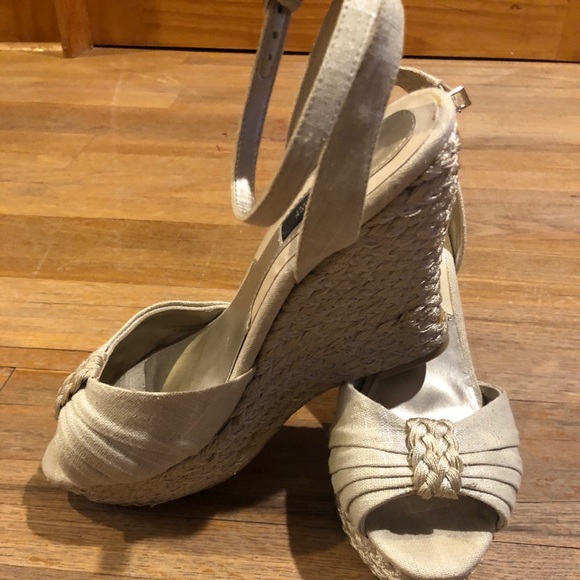 White House Black Market | Shoes | Neutral Wedge Heels | Poshmark